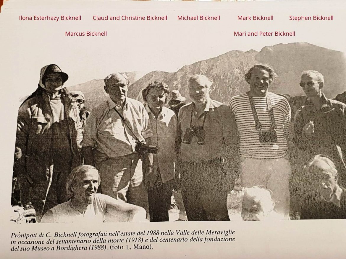 Bicknell family in the Merveilles 1988 – The Bicknell Family